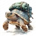 17 Turtle Backpack Clipart | Whimsical Animal Illustration | Printable ...