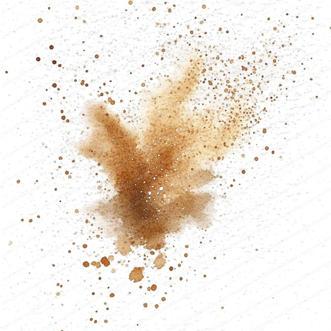20 Neutral Watercolor Splatter Clipart | Minimalist Watercolor Splatter ...