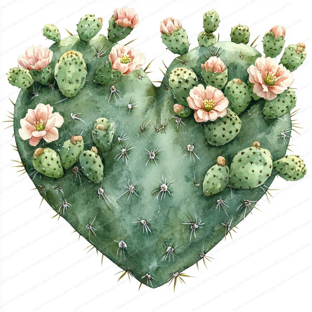 20 imágenes prediseñadas de cactus en forma de corazón / Diseño ...