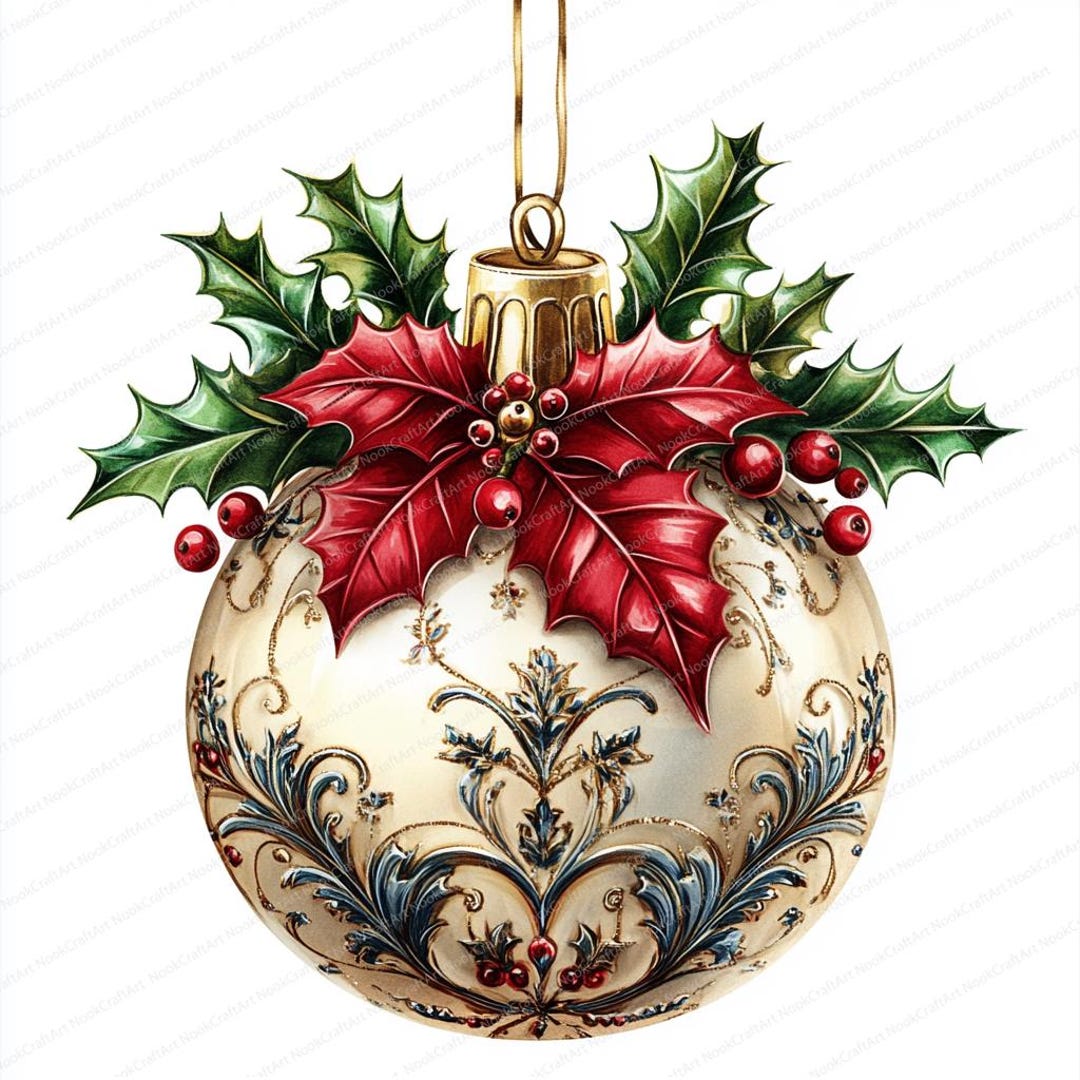 20 Christmas Clipart | Festive Decoration Clipart | Printable ...