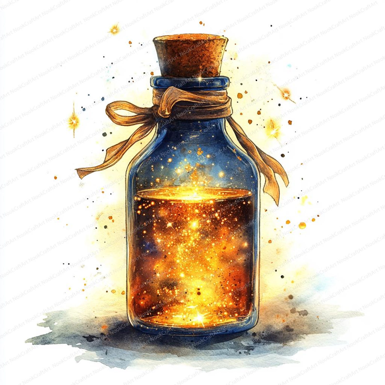 24 Glitter Potion Clipart | Magical Elixir Illustrations | Printable ...