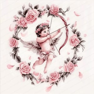 14 Cupid Images Clipart | Printable Watercolor Clipart | High Quality ...