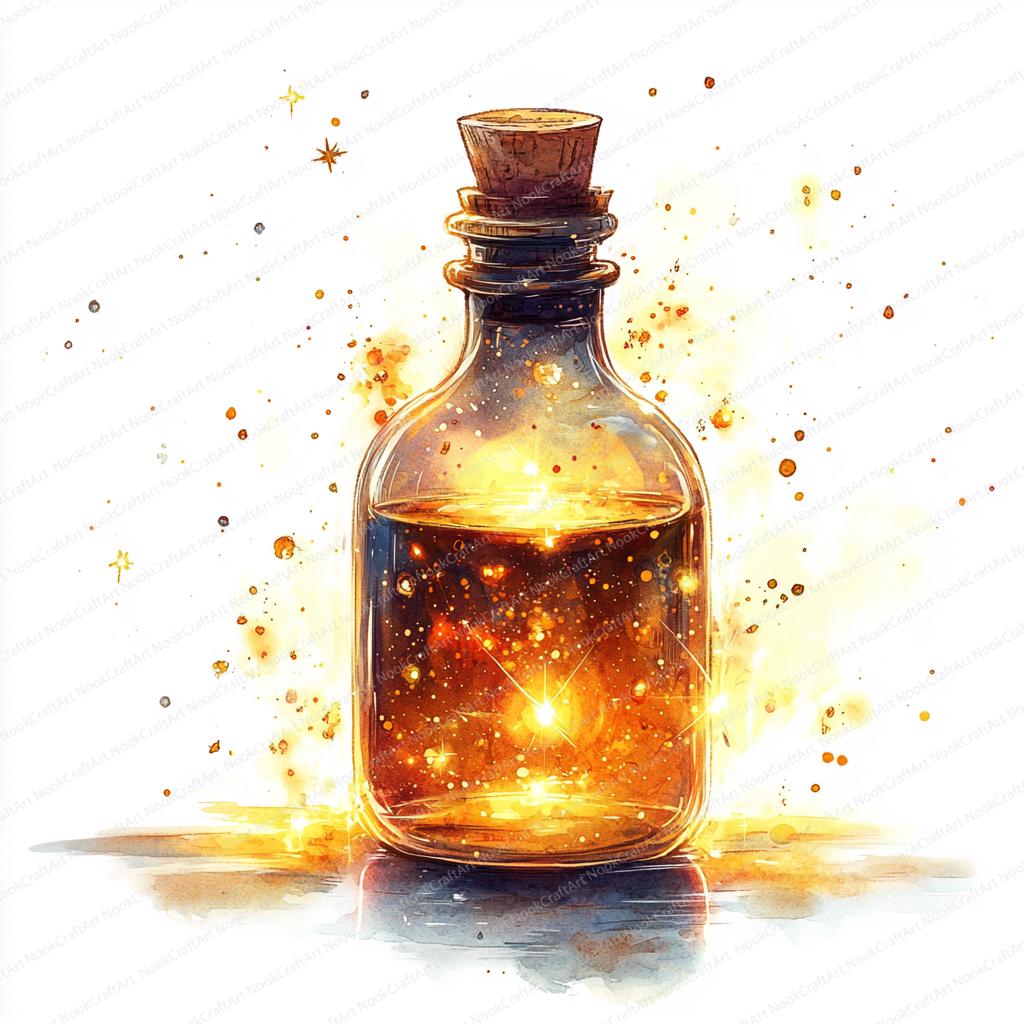 24 Glitter Potion Clipart | Magical Elixir Illustrations | Printable ...