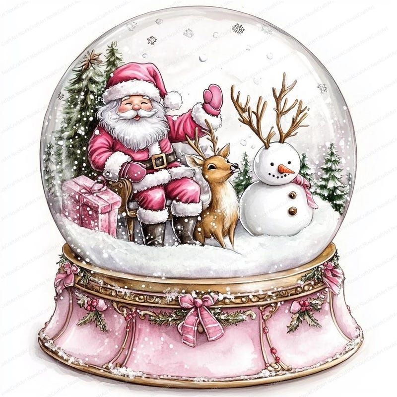 Snow Globes Clipart - Etsy