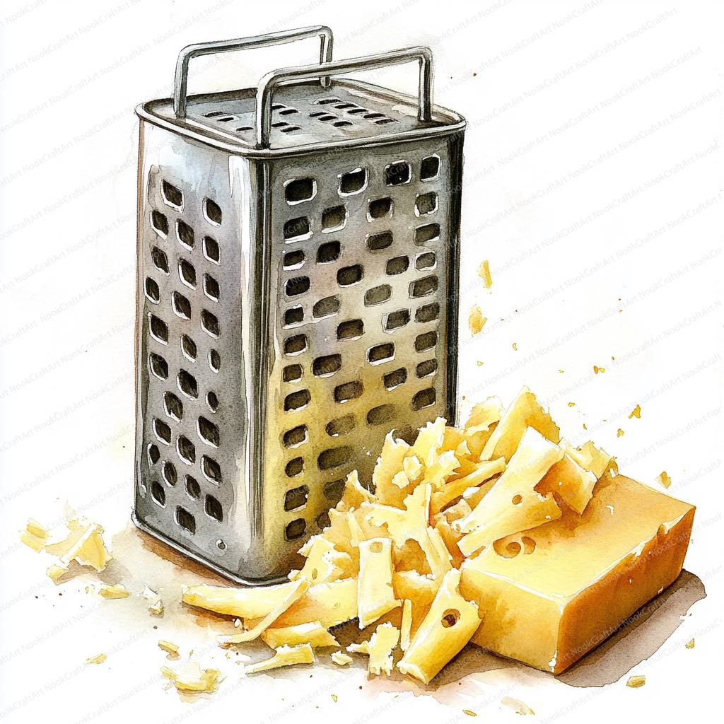 24 Grated Cheese Clipart Pack | Cheese Grater and Shredded Cheese ...