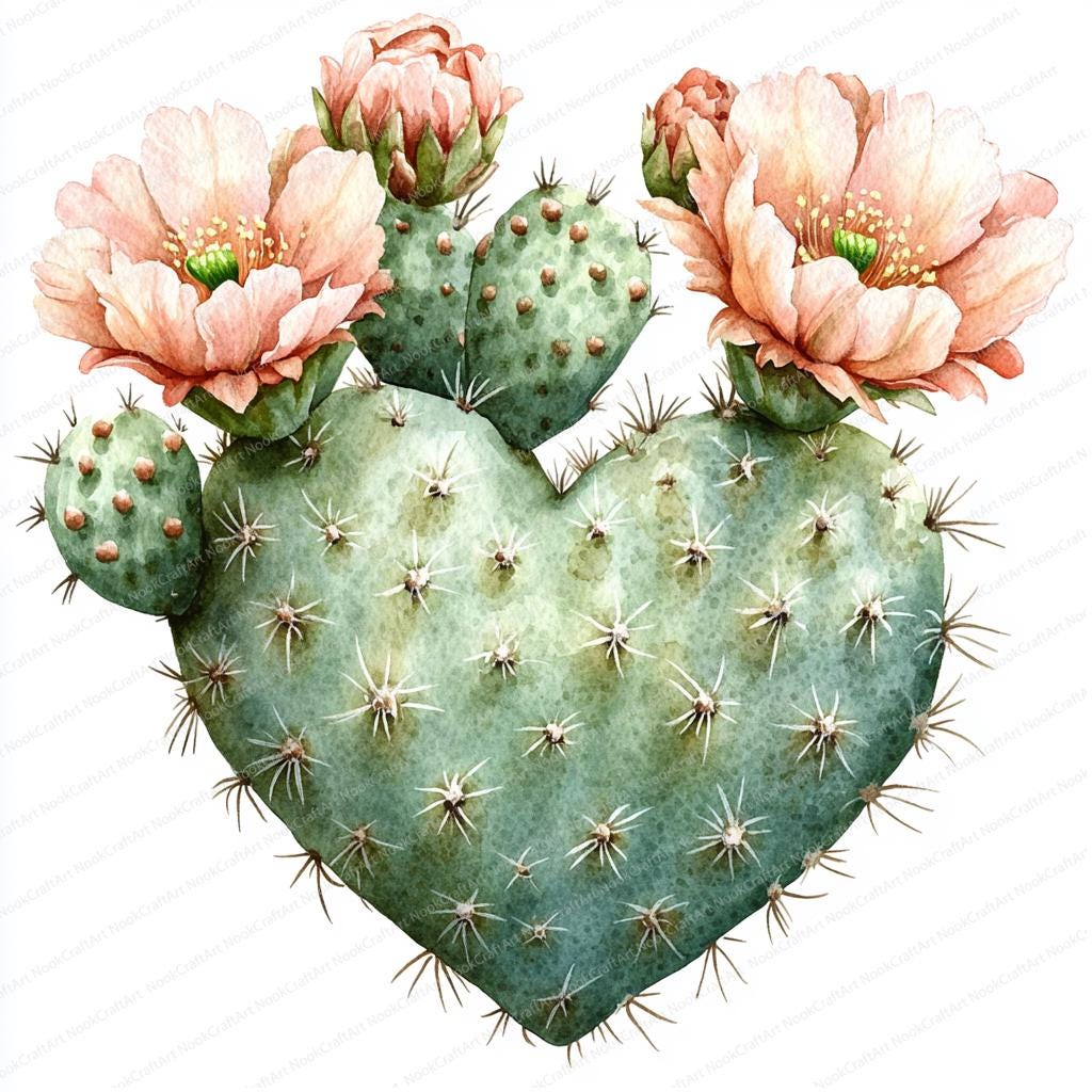 20 imágenes prediseñadas de cactus en forma de corazón / Diseño ...