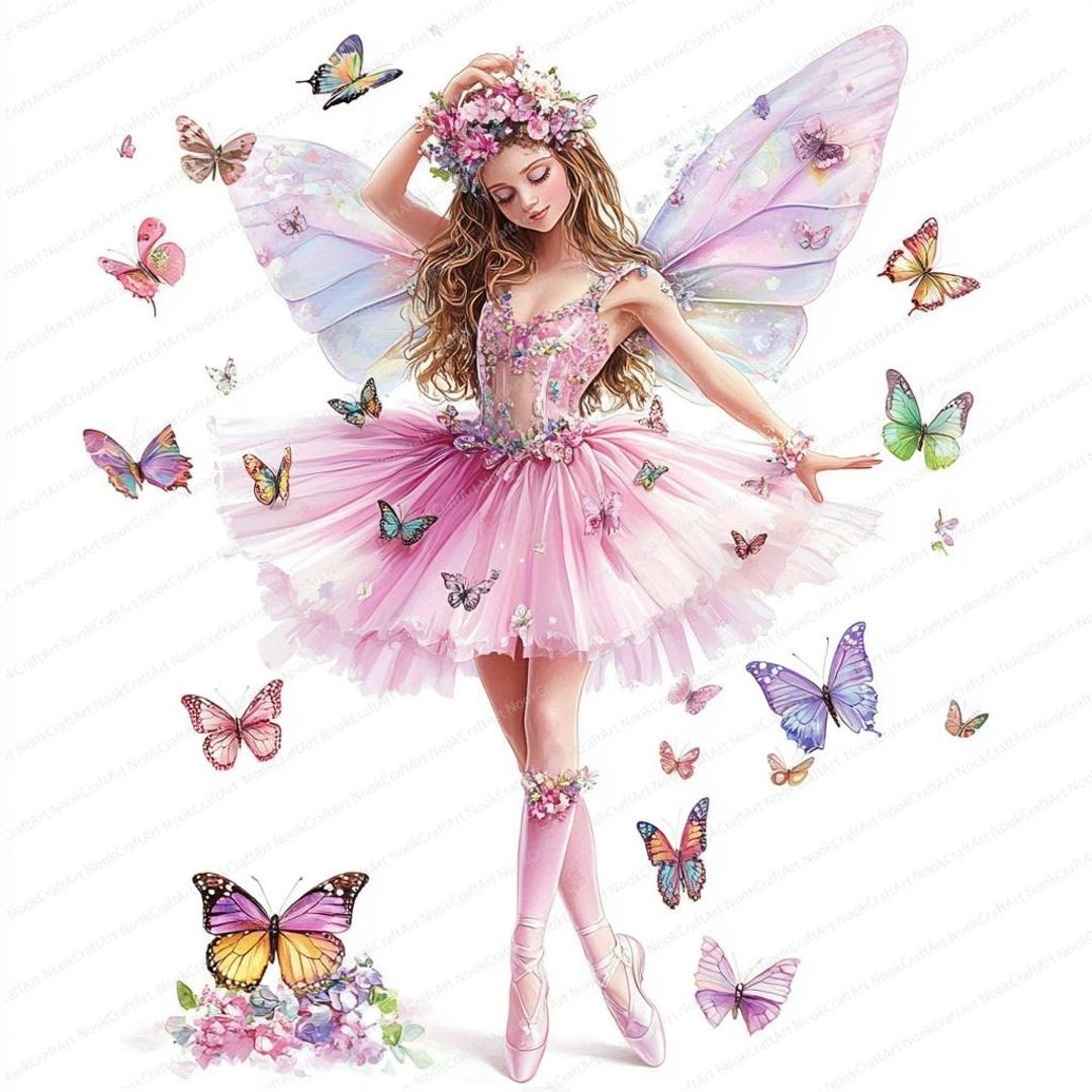 16 Ballerina Fairy | Ballet Dancer Clipart | Fairy Clipart | Printable ...