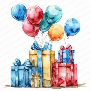 20 Birthday Clipart | Happy Birthday Collection | Printable Watercolor ...