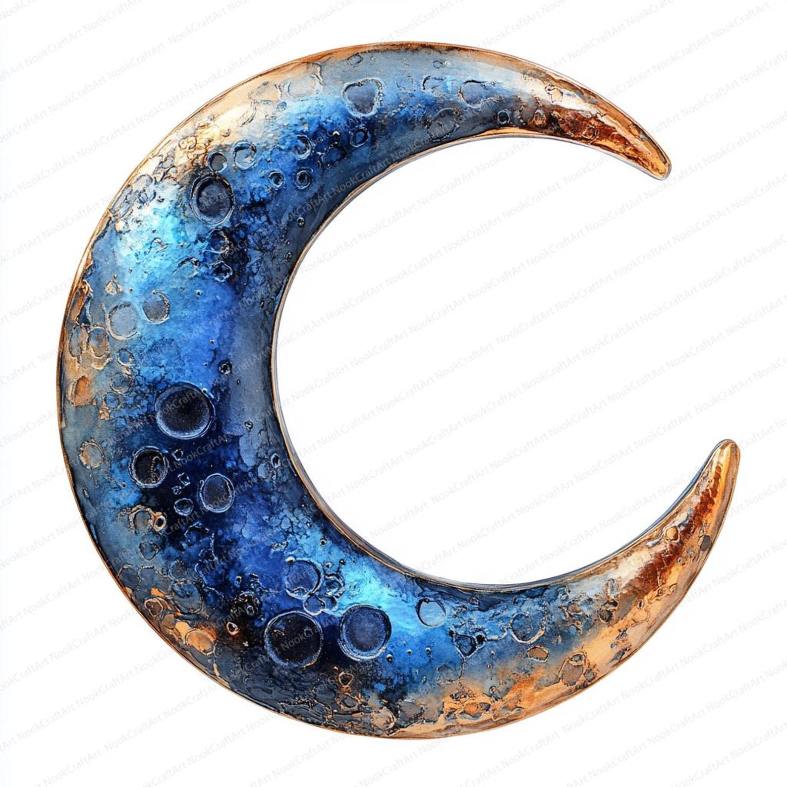 23 Chrome Crescent Highlights Clipart | Shining Moon Design Element ...
