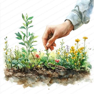 20 Garden Seed Clipart | Planting Essentials Collection| Printable ...