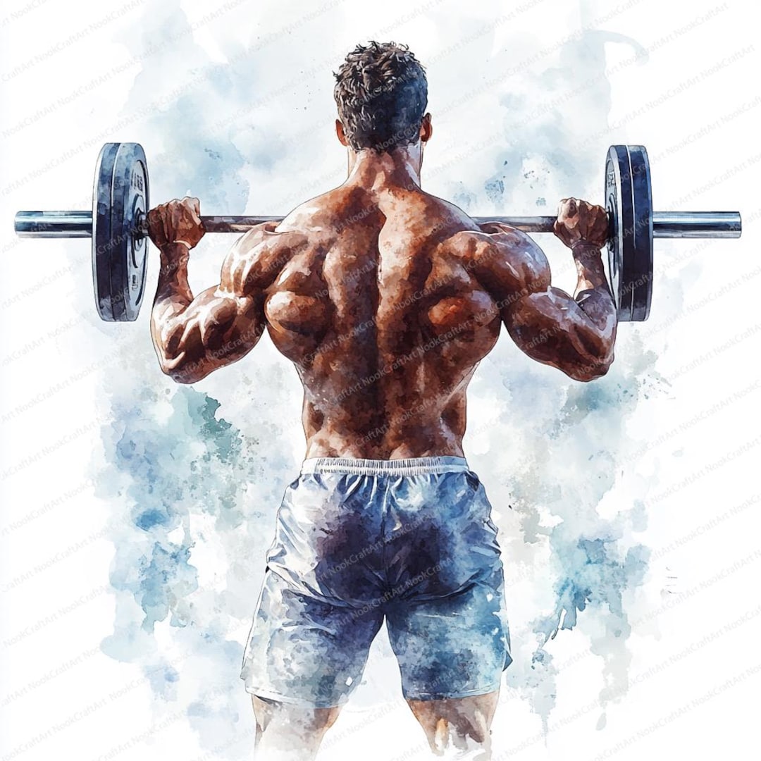 17 Weightlifting Clipart | Gym Athlete Lifting Weights | Printable ...