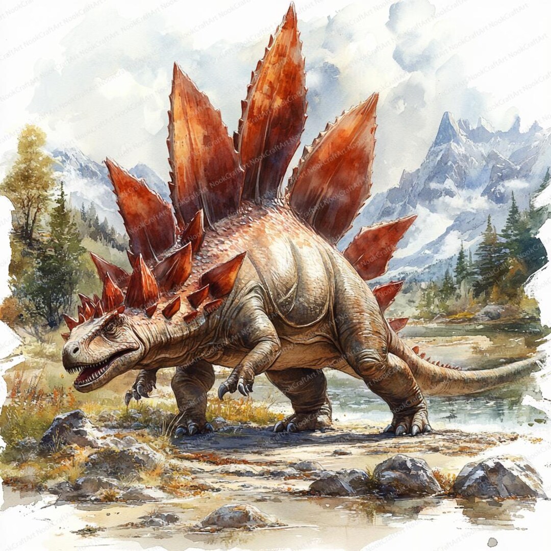 18 Stegosaurus Defense Clipart | Dinosaur Protecting Design | Printable ...
