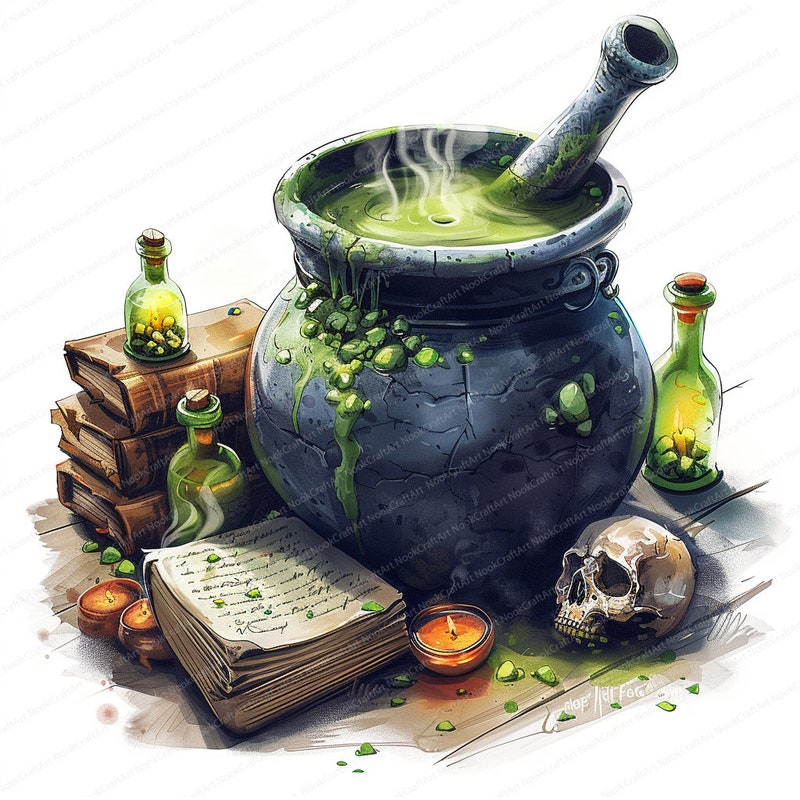 Cauldron Clipart - Etsy UK