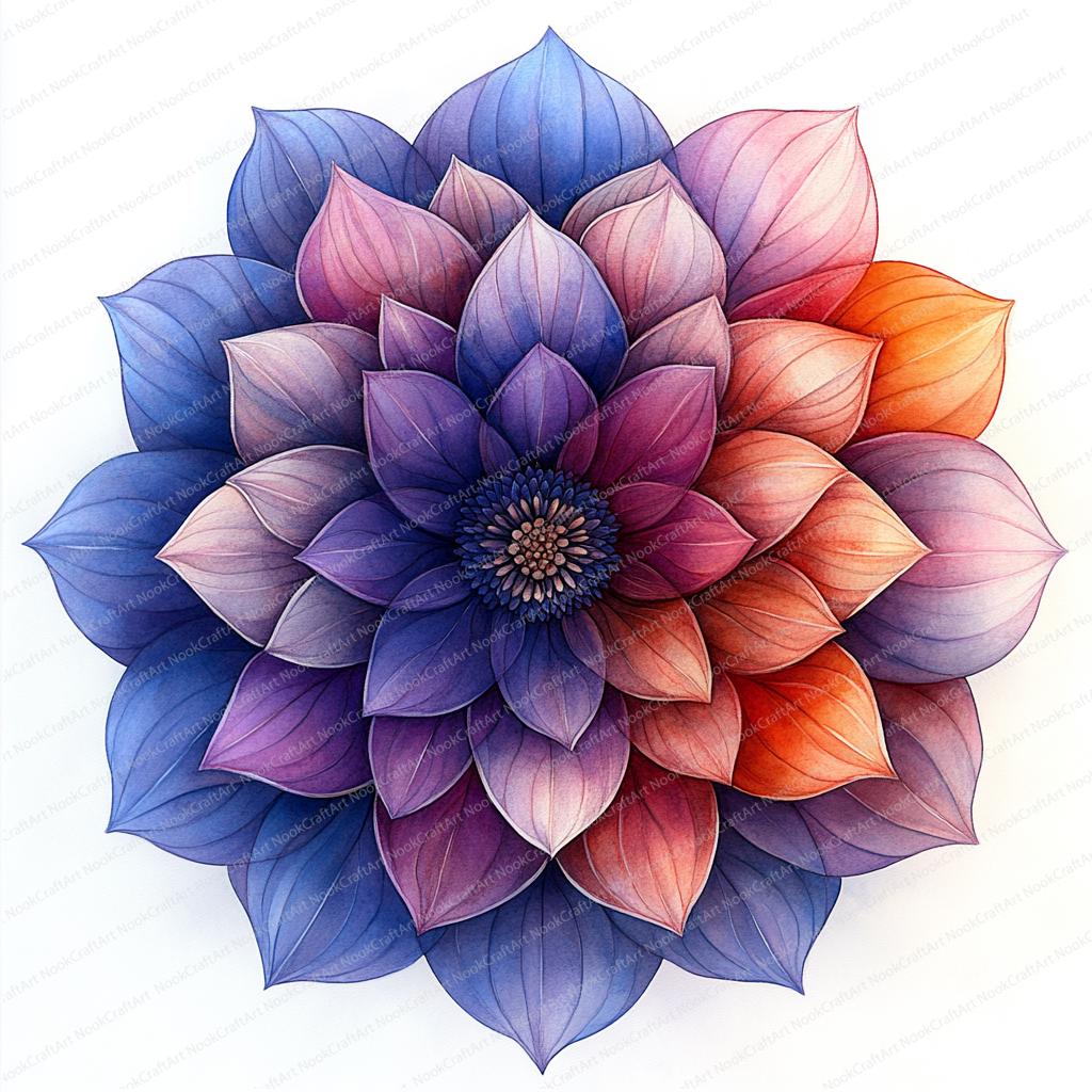 20 Mandala Flower Petals Clipart | Symmetrical Floral Design Elements ...