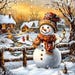 20 Snowman With Scarf Clipart | Christmas Snowman | Printable ...
