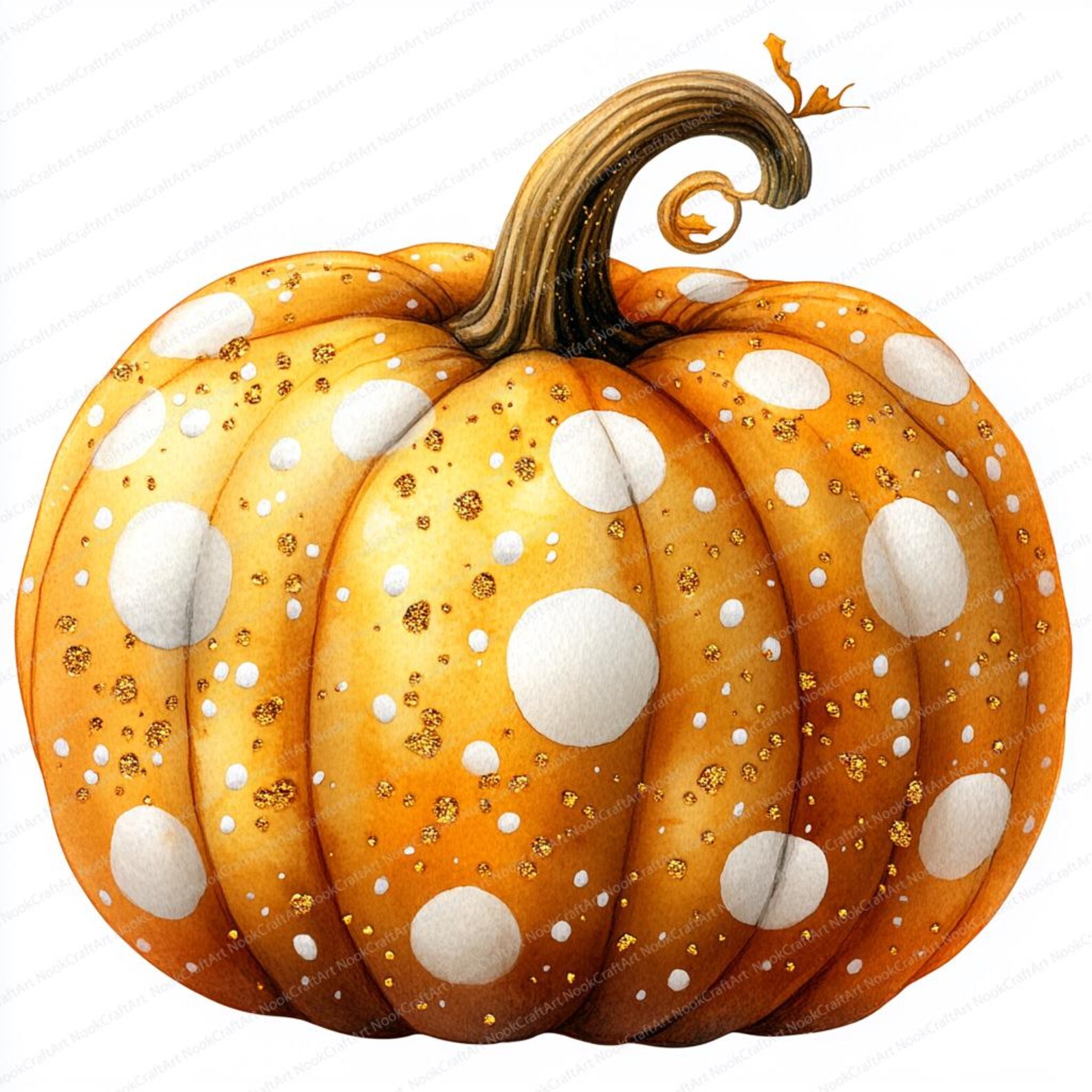 16 Halloween Pumpkin Clipart Halloween Clipart Printable Watercolor ...