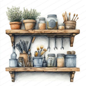 18 Organized Tools Clipart | Neatly Arranged Workshop Illustrations ...