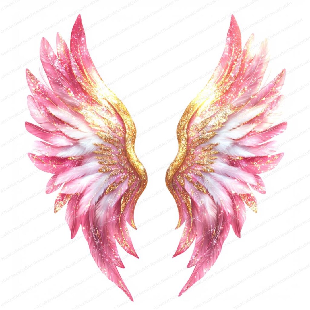 20 Angel Wings Clipart | Fairy Wings | Printable Watercolor Clipart ...