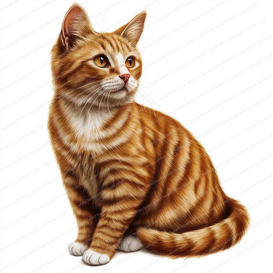 Ginger Cats Clipart | 20 High Quality Jpgs | Nursery Art | Digital ...