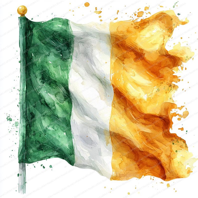 16 Irish Flag Clipart | St. Patrick's Day Graphics | Printable ...
