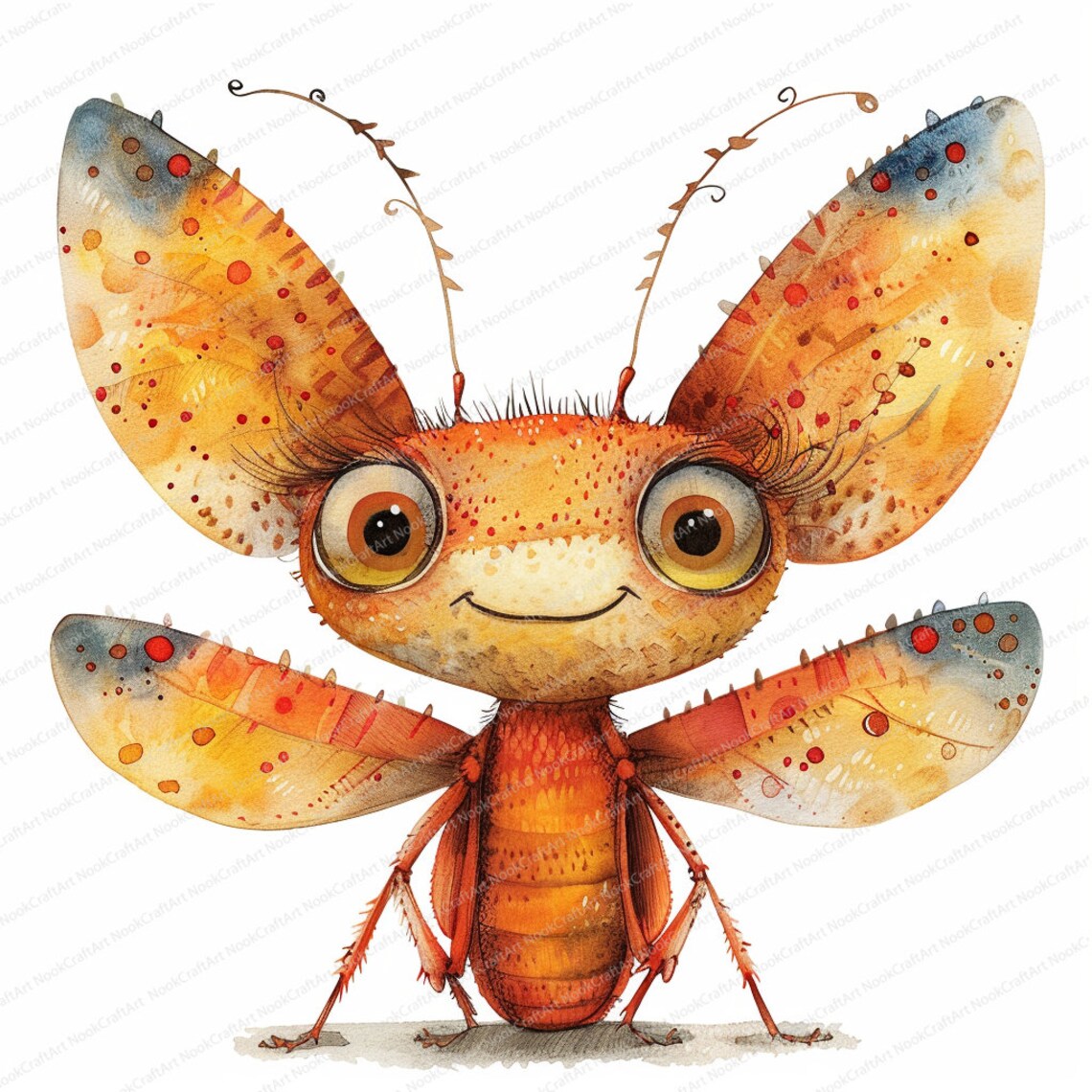 10 Funny and Cute Insects Clipart Fun Mosquitos and Flies Printable ...