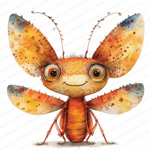10 Funny and Cute Insects Clipart | Fun Mosquitos and Flies | Printable ...