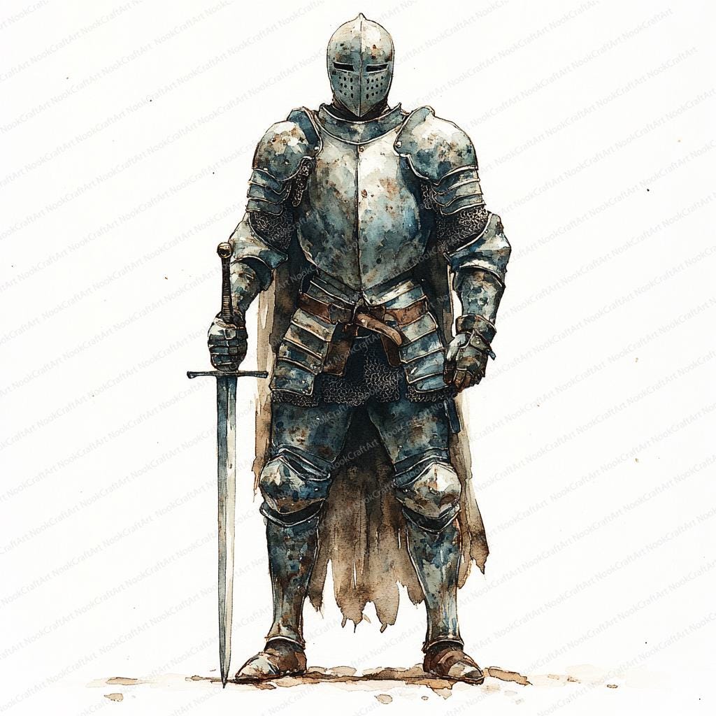 16 Knight Armor Prince Clipart | Sword-wielding Royal Artwork ...