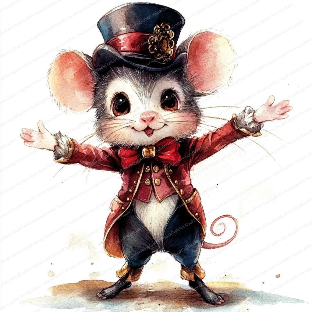 15 Cute Nutcracker Mouse Clipart | Christmas Watercolor Designs ...