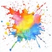 20 Color Splash Clipart | Vibrant Paint Splashes | Printable Watercolor ...