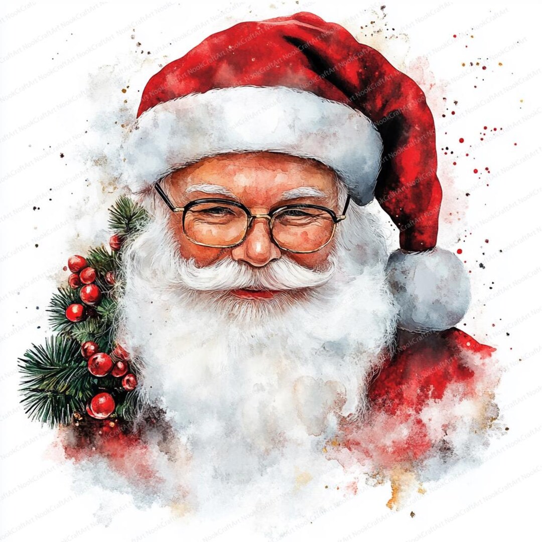 16 Christmas Santa Claus Clipart | Festive Santa Designs | Printable ...