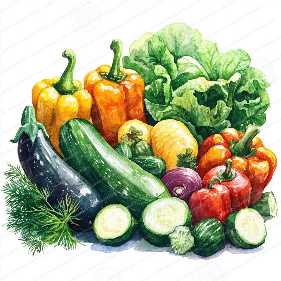 20 Summer Garden Clipart Set | Vibrant Seasonal Illustrations ...