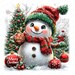 16 Marry Christmas Snowman Bundle Clipart | Printable Watercolor ...