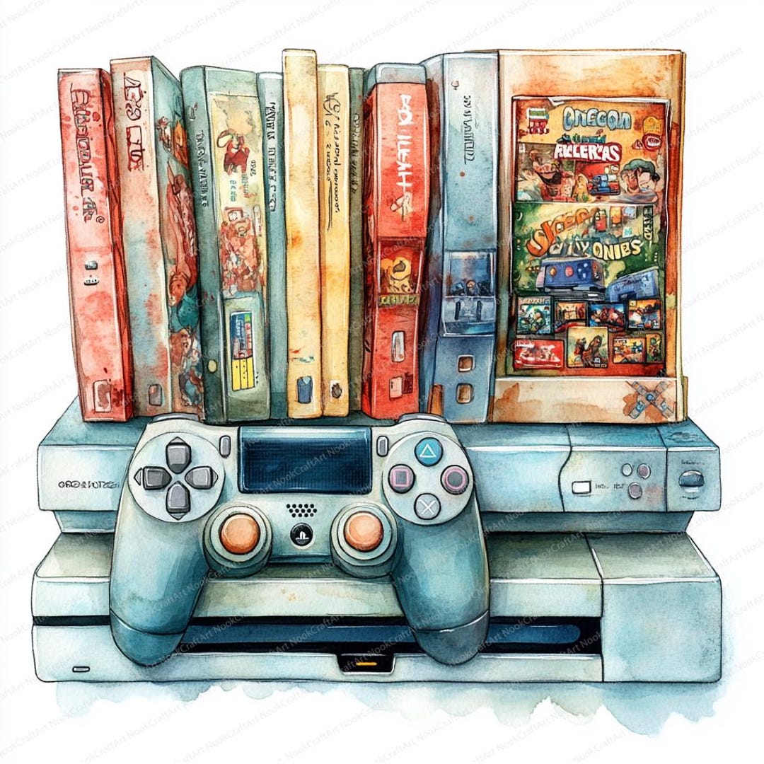 21 Unfolded Games Clipart | Console Gaming Graphics Collection ...