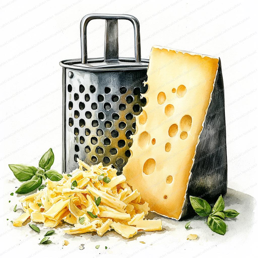 24 Grated Cheese Clipart Pack | Cheese Grater and Shredded Cheese ...