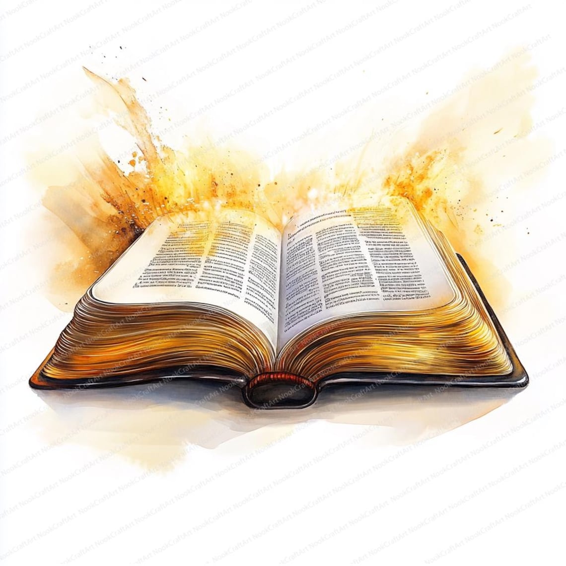20 Bible Clipart | Holy Book Watercolor Images | Printable Jpgs ...