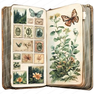 20 Stamp Collection Clipart | Vintage Postage Stamp Illustrations ...