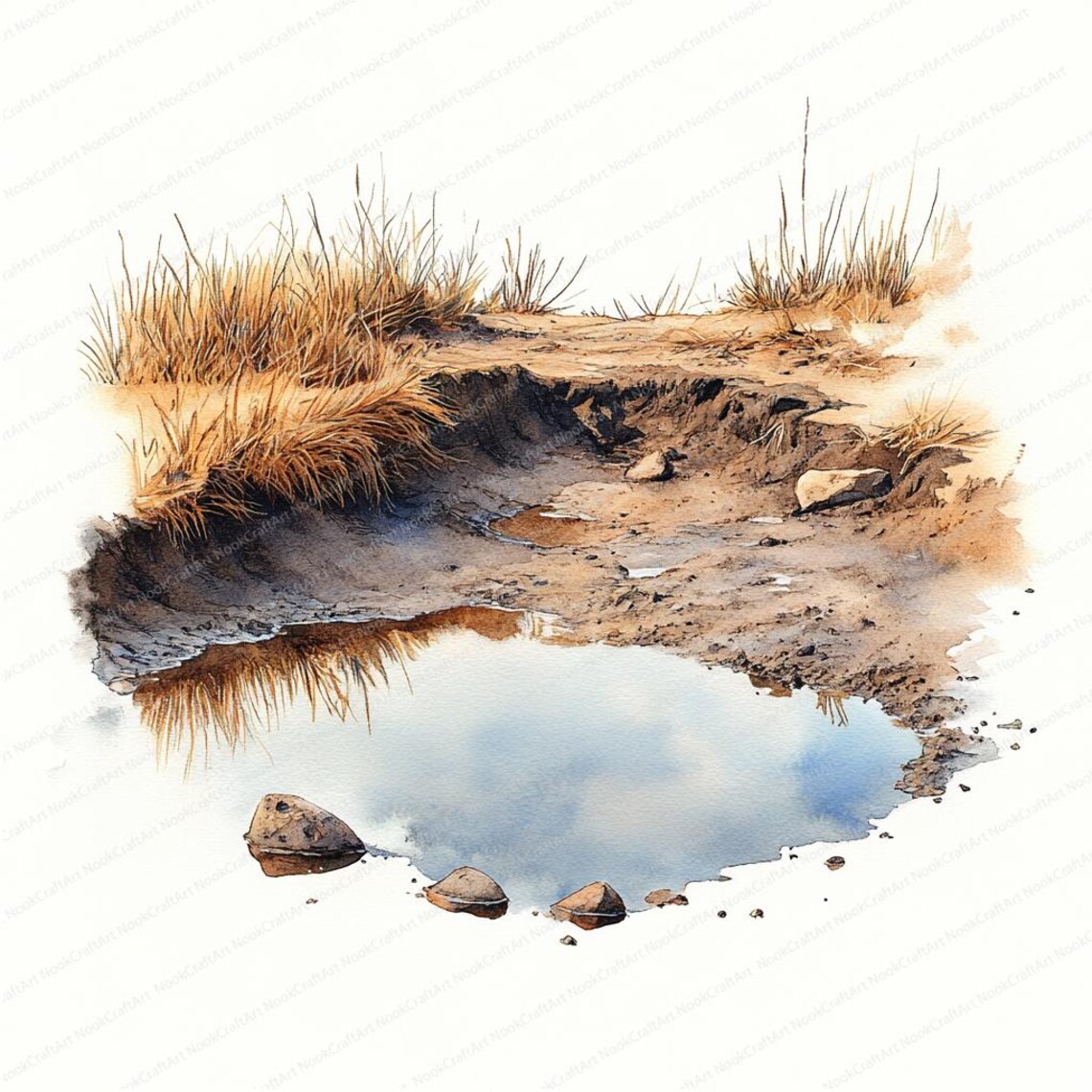 20 Mud Puddle Clipart Set | Digital Illustration Pack | Printable ...