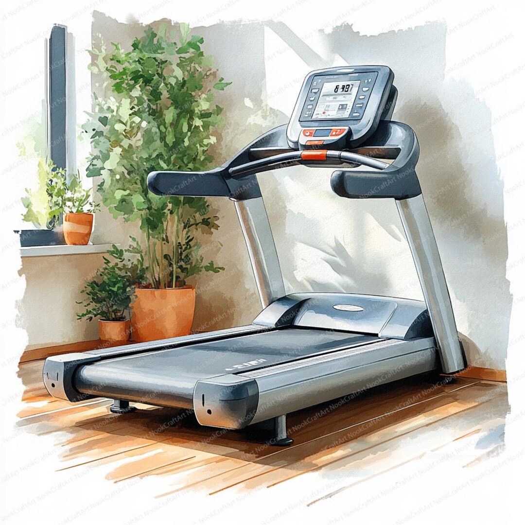 19 Treadmill Workout Clipart | Fitness Running Illustration Pack ...