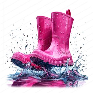 16 Colorful Rain Boot Clipart | Rain Boot Clipart | Printable ...