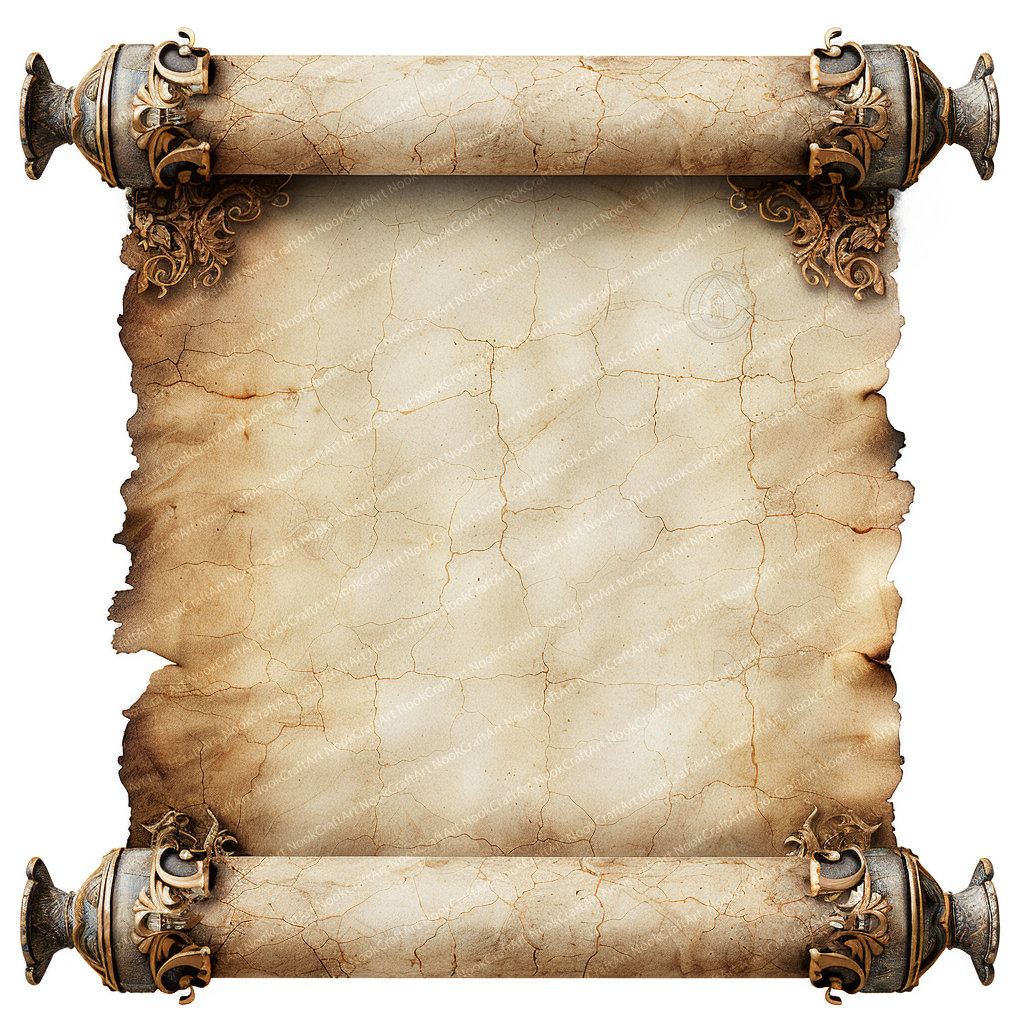14 Medieval Scroll Clipart, Vintage Scroll, High Quality Jpgs ...
