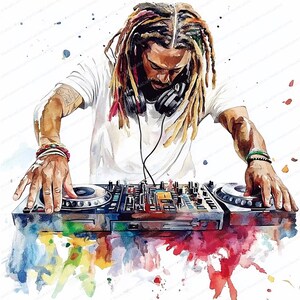 Jamming DJ Clipart Bundle | 20 High Quality Jpgs | Digital Downloads ...