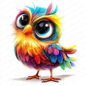 Disheveled Bird Clip Art | 14 High Res Watercolor Jpgs | Printable ...