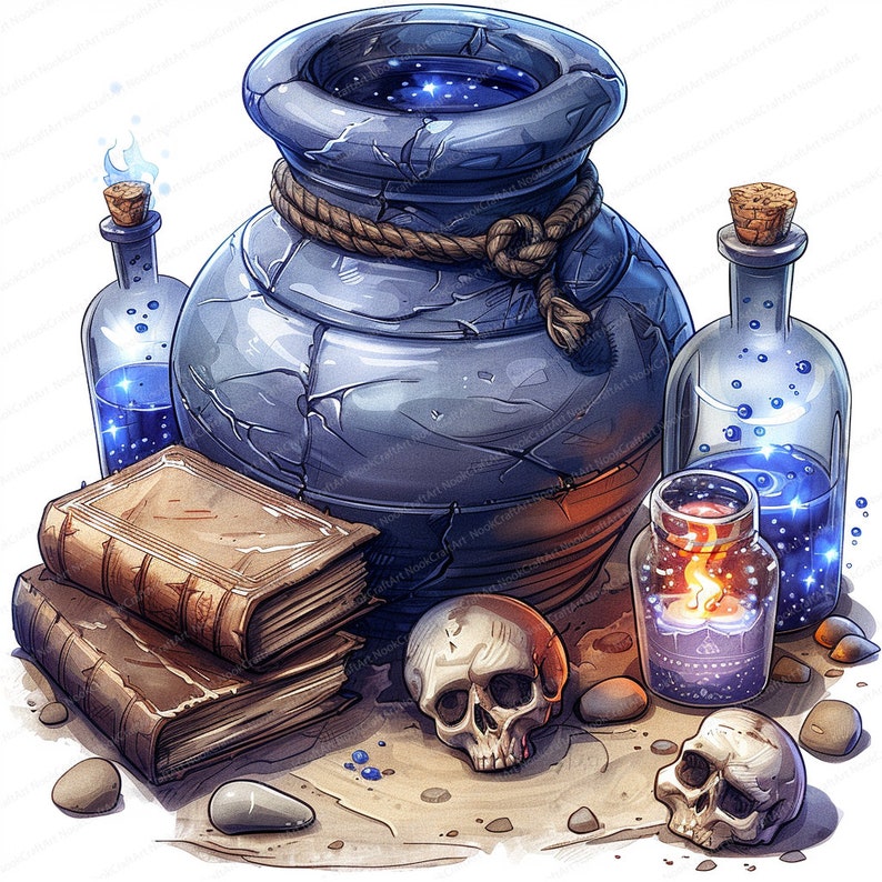 14 Witch's Cauldron Clipart Halloween Clipart Digital Clipart High ...