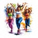 18 Zumba Clipart | Zumba Dance | Printable Watercolor Clipart | High ...