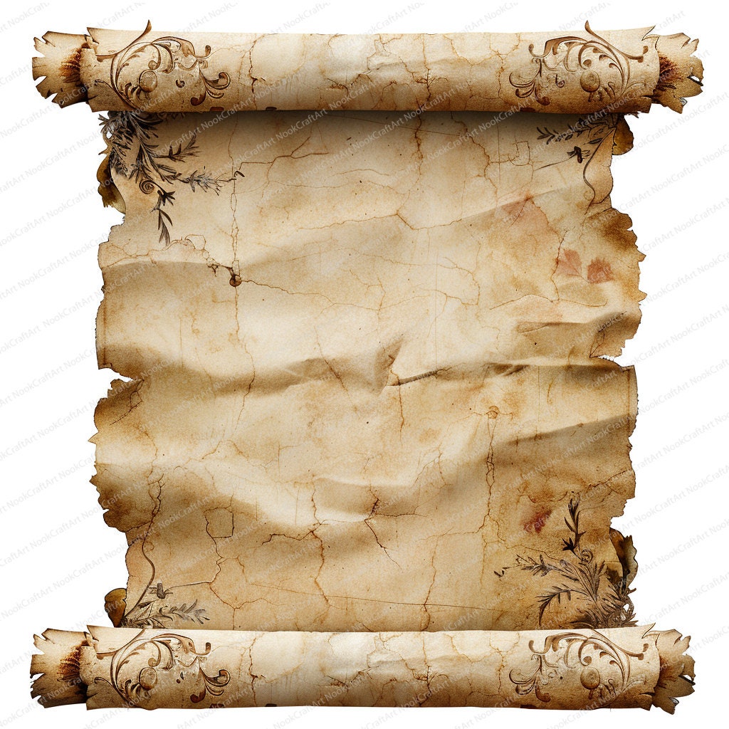 12 Clipart of Medieval Scrolls | Vintage Scrolls | Printable Watercolor ...