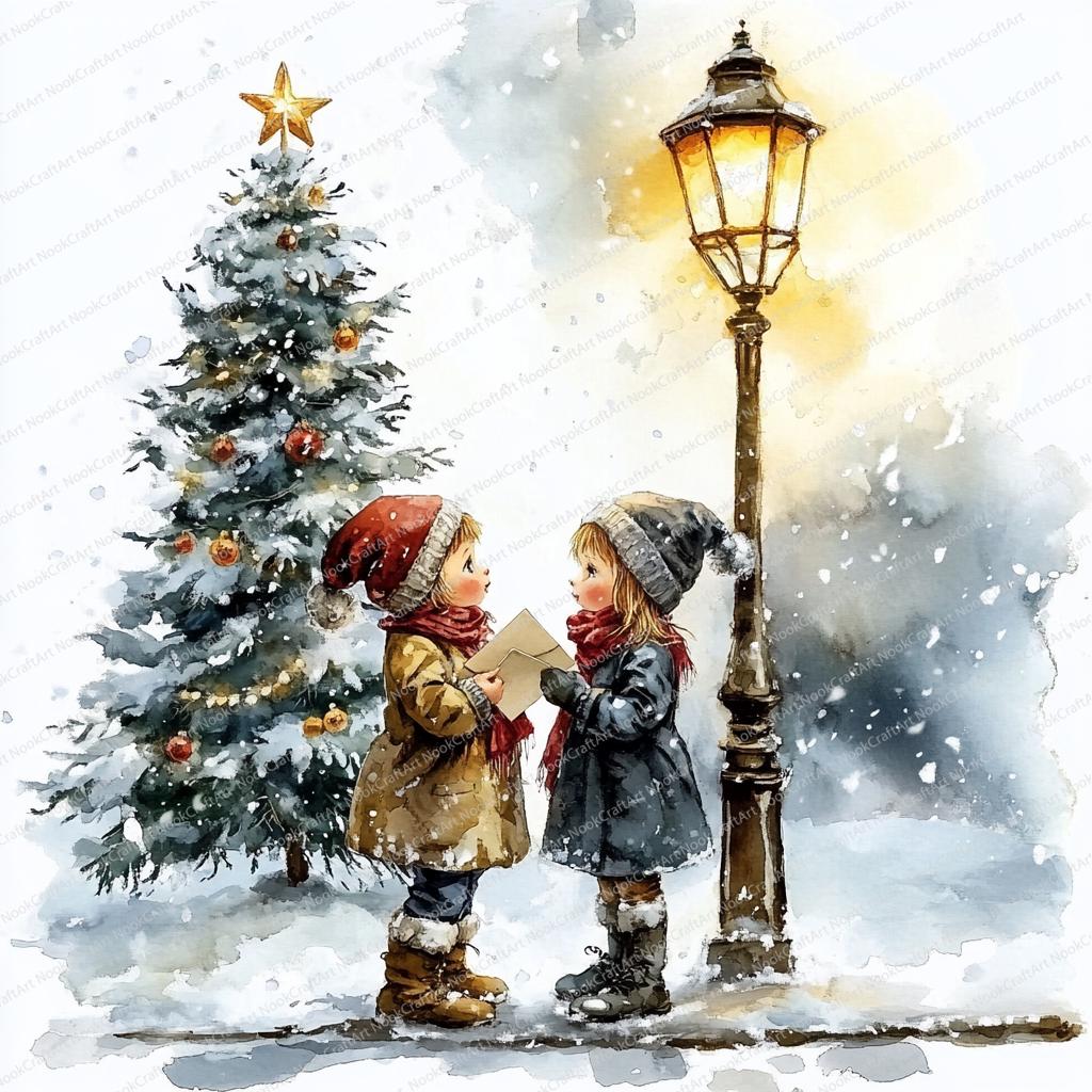 16 Watercolor Christmas Night Clipart | Holiday Clipart | Winter ...