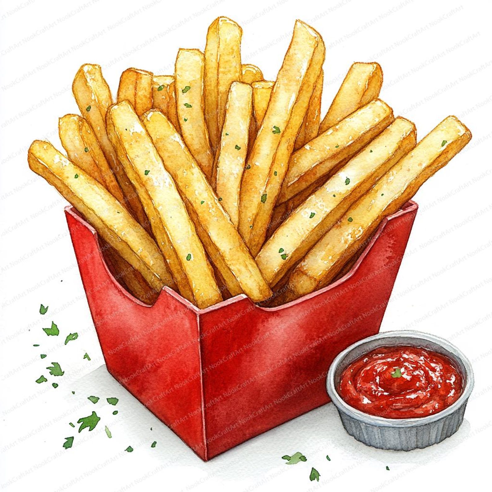 18 Fry Sauce Pack Clipart | Potato Fries Dipping Illustration ...