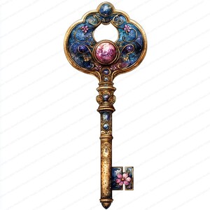 20 Magical Key Clipart Set | Enchanting Digital Illustrations ...