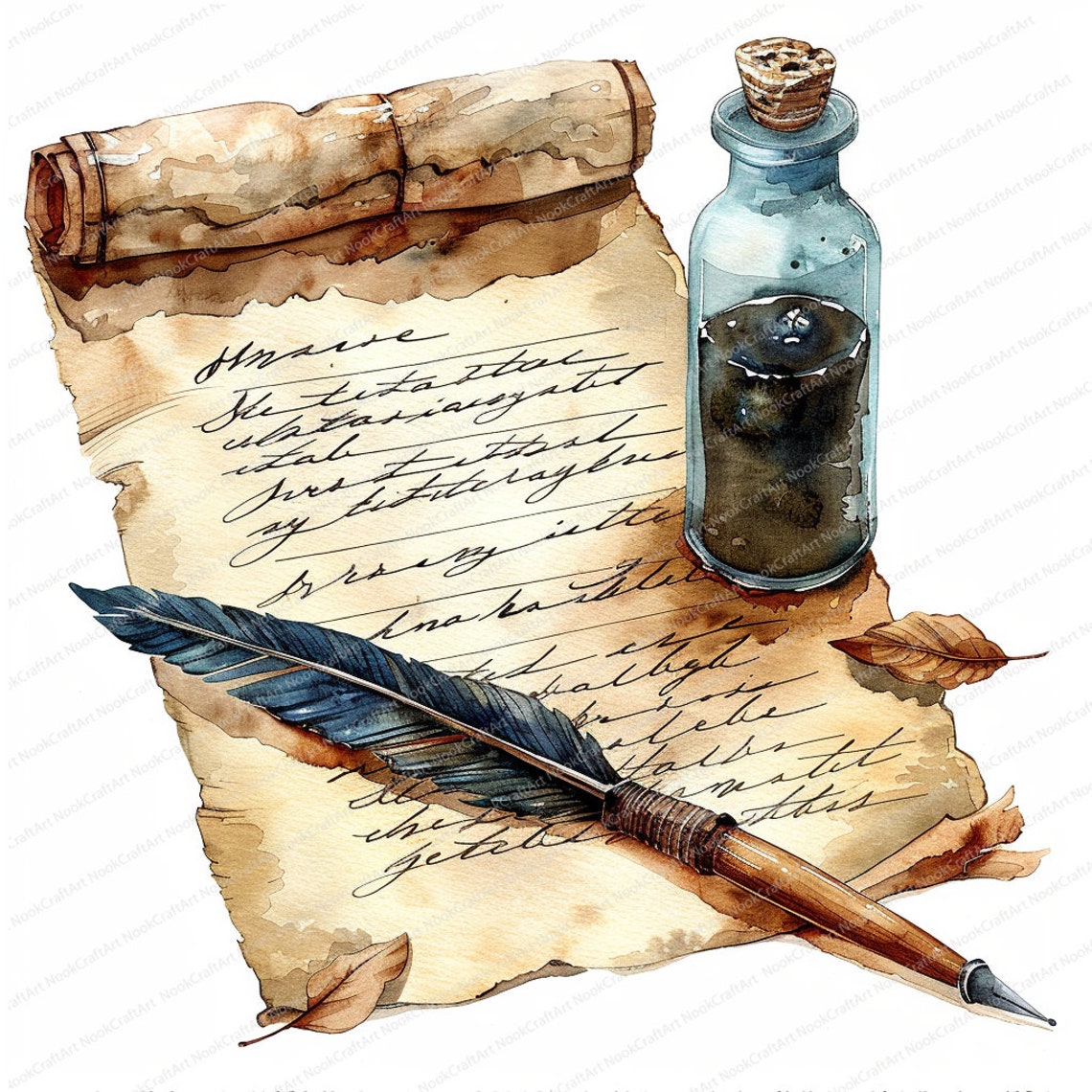 14 Antique Paper Clipart Old Vintage Paper Printable Watercolor Clipart ...