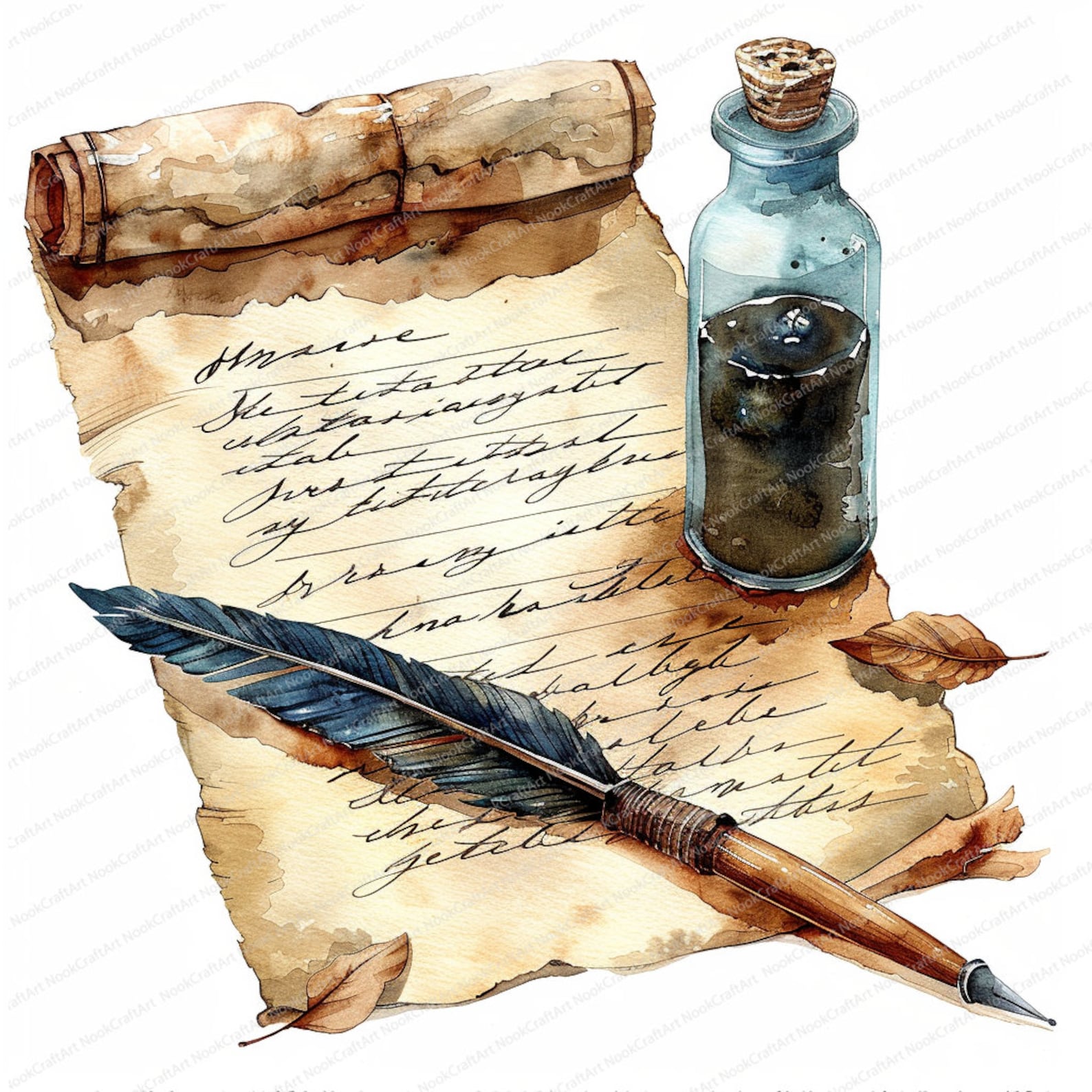 14 Antique Paper Clipart | Old Vintage Paper | Printable Watercolor ...